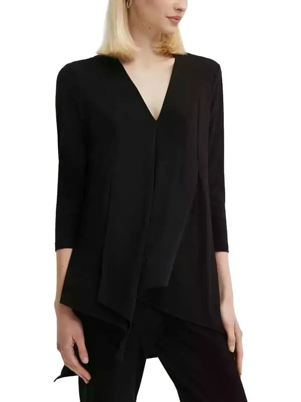 Joseph Ribkoff V-neck Top - Black