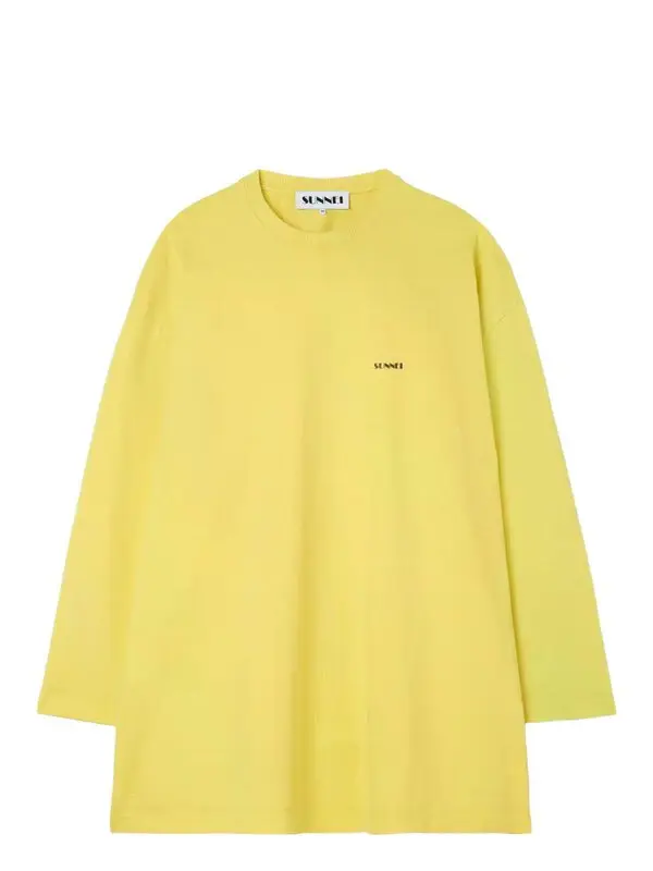 Sunnei Mega Long-sleeve T-shirt - Yellow