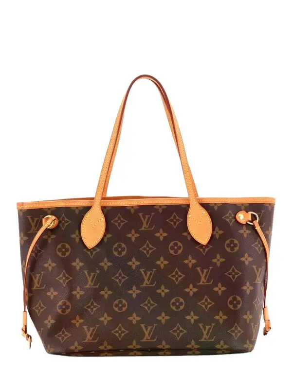 LOUIS VUITTON Neverfull Pm Monogram Canvas Tote Bag - Brown