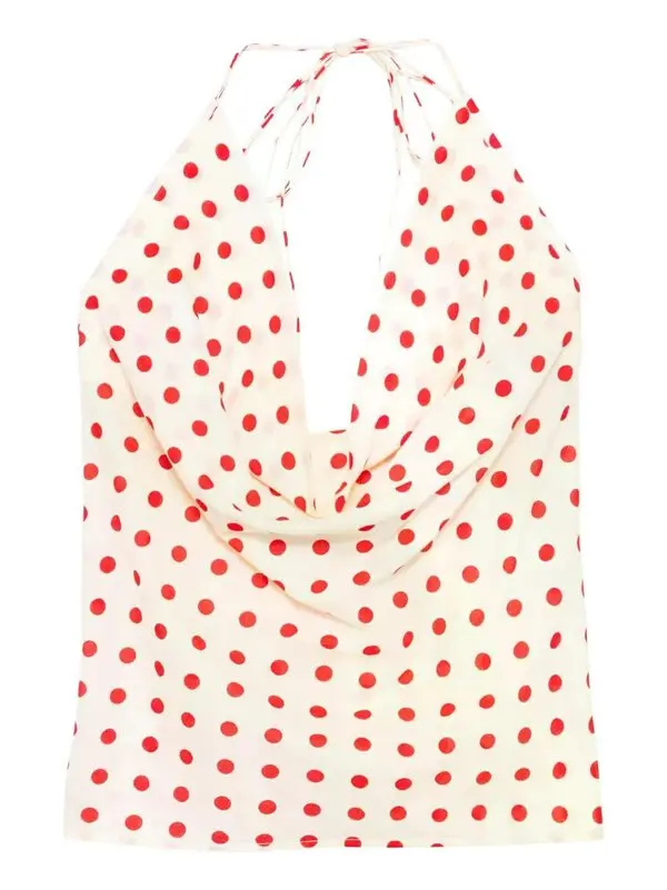 BLAKLACE Polka Dot Top - Polka Red