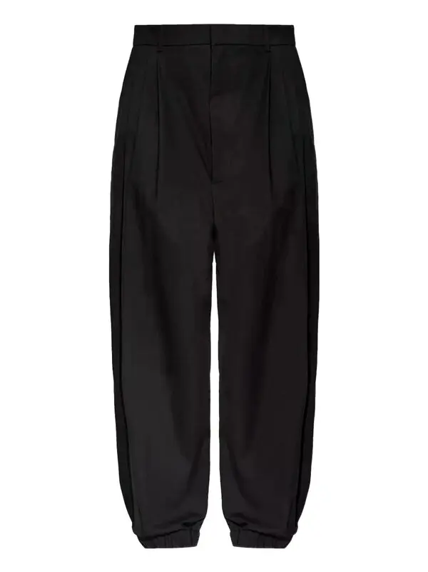 Moschino Pleated Cuff Trousers - Black