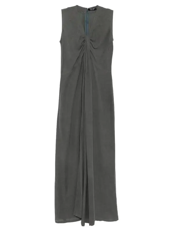 BLAKLACE Twisted Sleeveless Dress - Grey