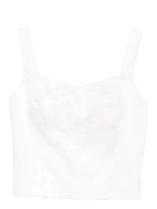 BLAKLACE Panelled Top - White
