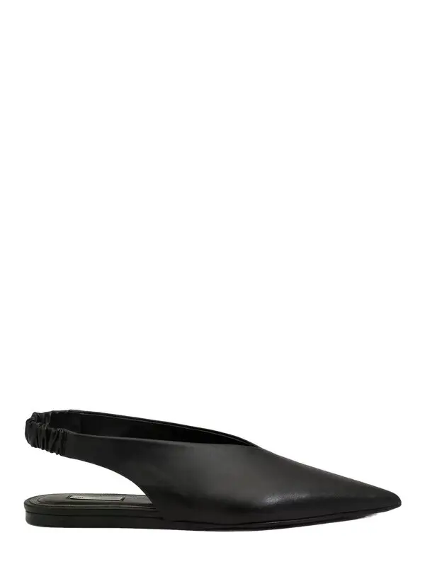 Ami Pointed-toe Slingbacks - Black