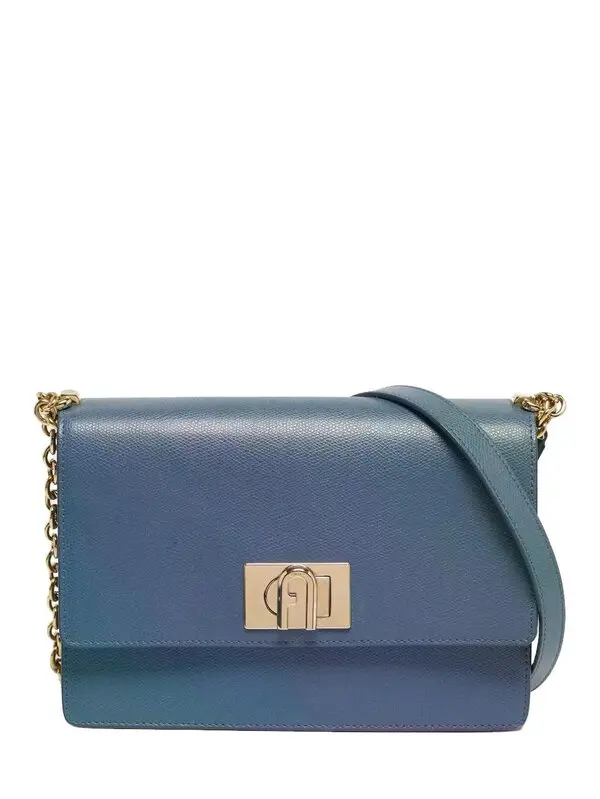 Furla 1927 Flap Chain Shoulder Bag - Blue