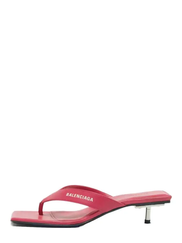 Balenciaga Square Thong Sandals - Pink
