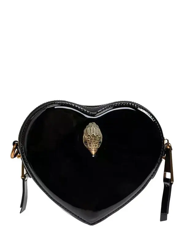 Kurt Geiger Shoreditch Heart Patent-leather Mini Bag - Black