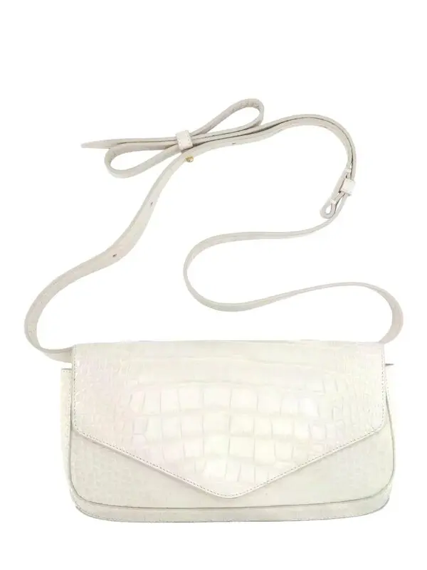 MICOLI Giornal Envelope Crossbody Bag - White