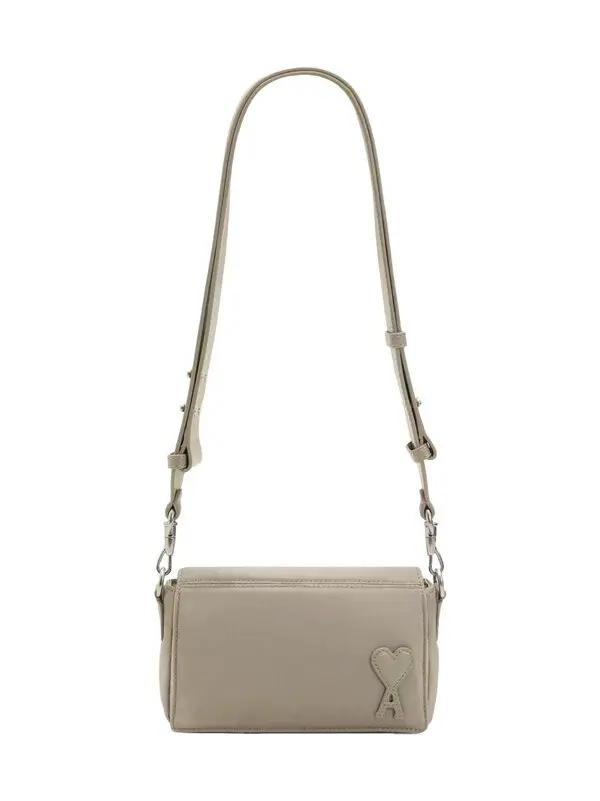 Ami Marcel Padded Shoulder Bag - Grey