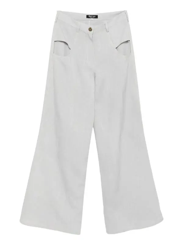BLAKLACE Cutout Trousers - Grey