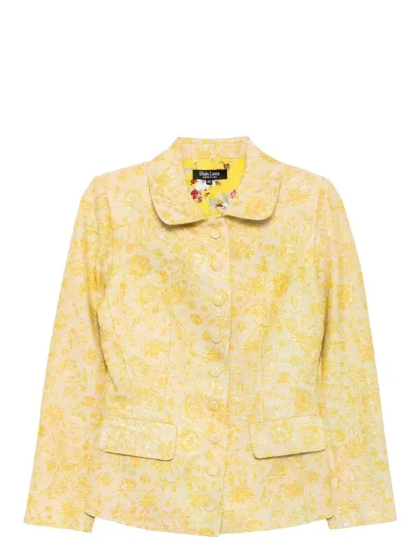 BLAKLACE Floral-printed Jacket - Yellow