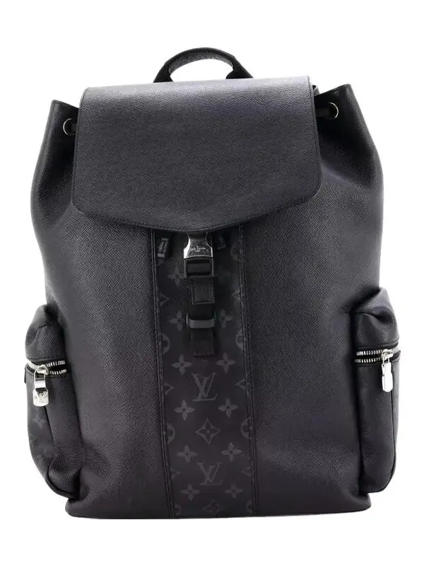 LOUIS VUITTON Outdoor Monogram Taigarama Backpack - Black