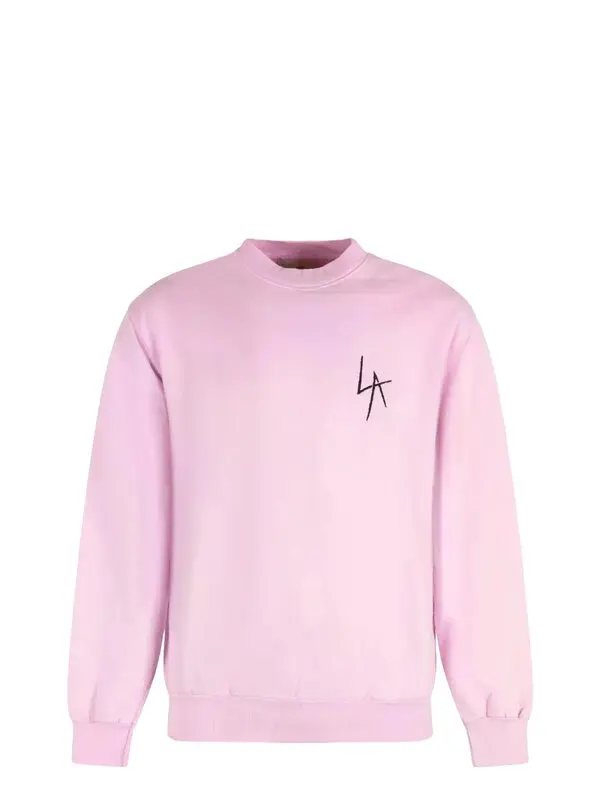 LOCAL AUTHORITY LA Crew-neck Cotton Sweatshirt - Pink