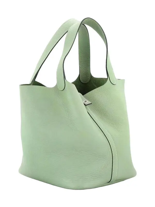 Hermès Picotin Lock Bag Clemence Mm - Green