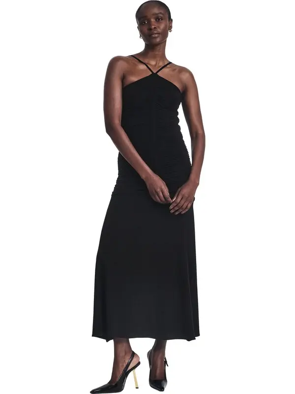 NINETY PERCENT Ocarina Tencel™ Dress - Black