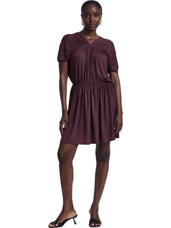 NINETY PERCENT Bythos Reversible Tencel™ Dress - Merlot