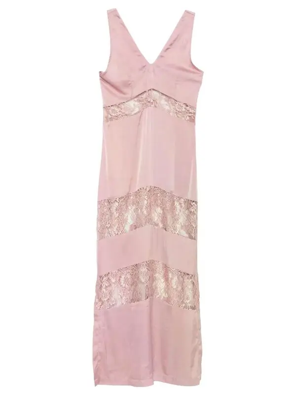 BLAKLACE Lace Panel Dress - Pink