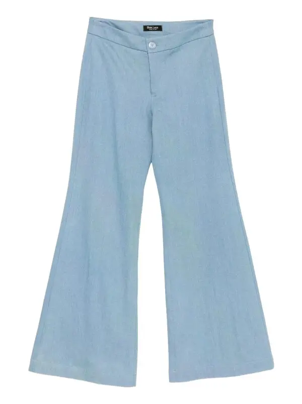 BLAKLACE Flared Trousers - Blue