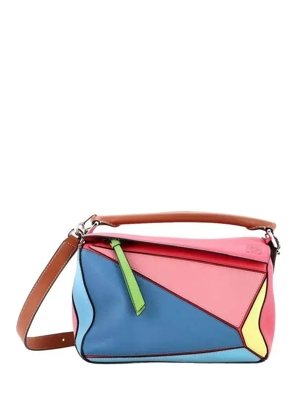 Loewe Puzzle Bag Leather Small Satchel - Multicolour