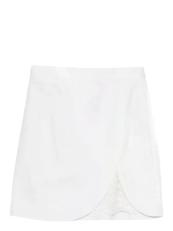 BLAKLACE Lace-detail Mini Skirt - White