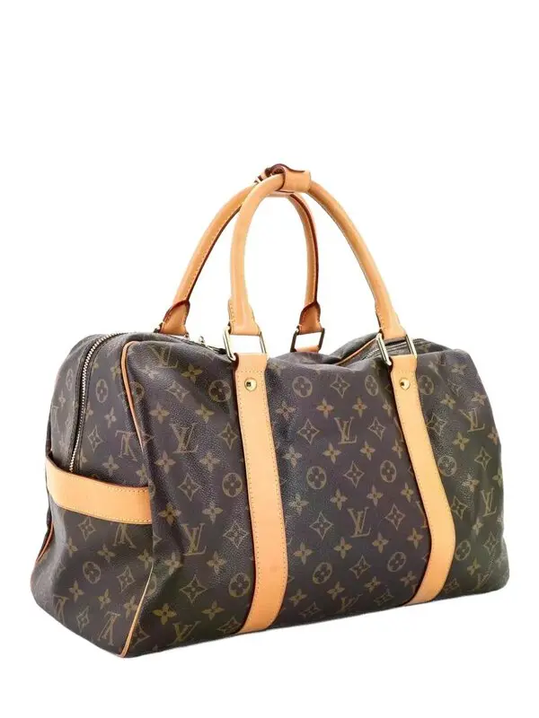 LOUIS VUITTON Carryall Handbag Monogram Canvas Satchel - Brown