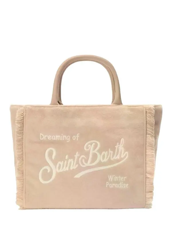 MC2 SAINT BARTH Logo Embroidered Tote Bag - Neutrals