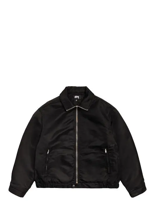 StÜssy Pile Lined Zip Jacket - Black