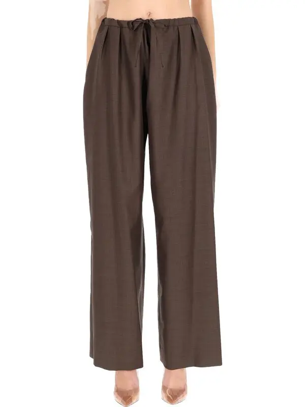 Loulou De Saison Cove Wide Leg Pants - Brown
