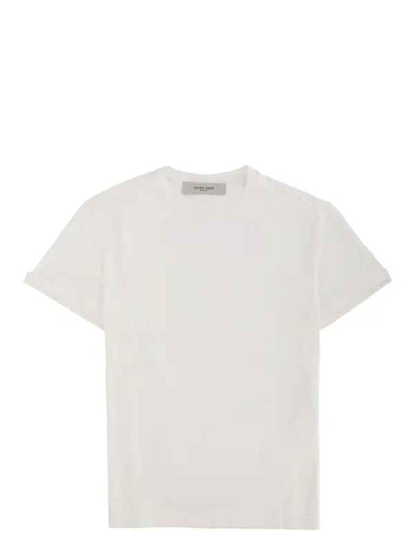 GOLDEN GOOSE Logo Print T-shirt - White