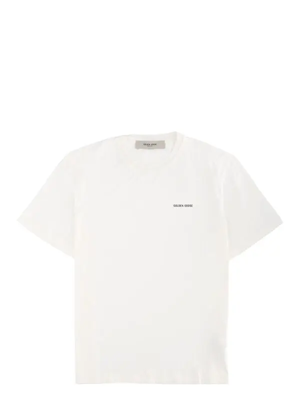 GOLDEN GOOSE Logo Print T-shirt - White
