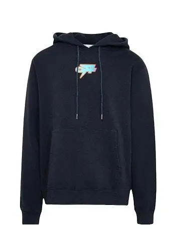 Off-White Degrade Thunder Slim Fit Hoodie - Navy Blue