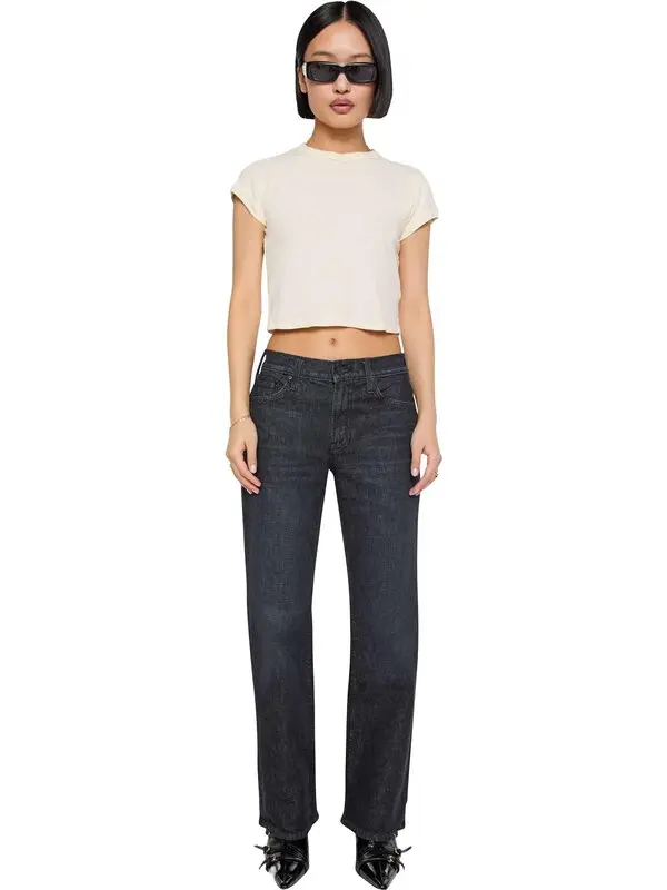 MOTHER Petites The Lil Reifler Starry Eyed Jeans - Black