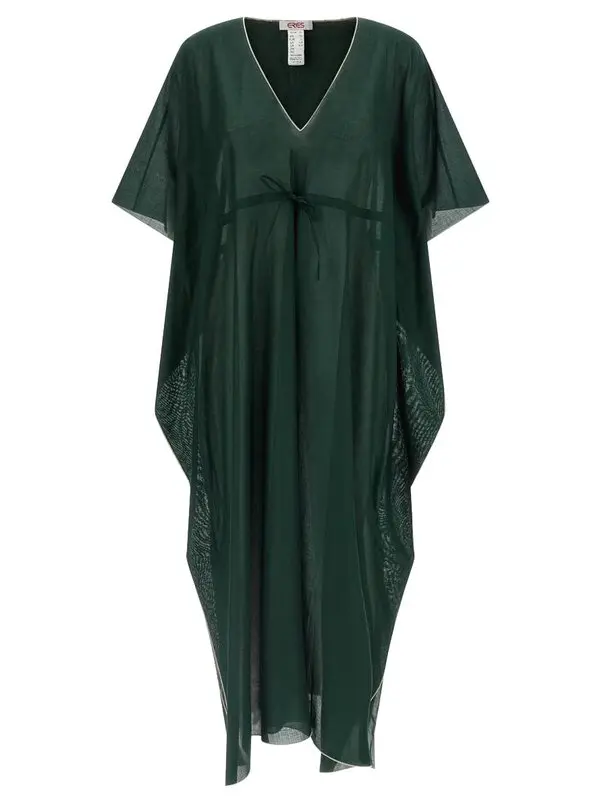 ERES Volier' Cotton Caftan Maxi Dress - Green