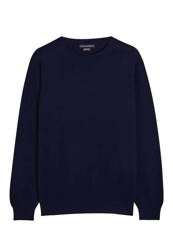 BEGG X CO Heriot Cashmere Jumper - Navy