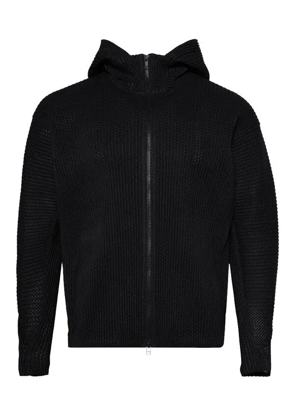 Issey Miyake Wickerwork Mesh Jacket - Black