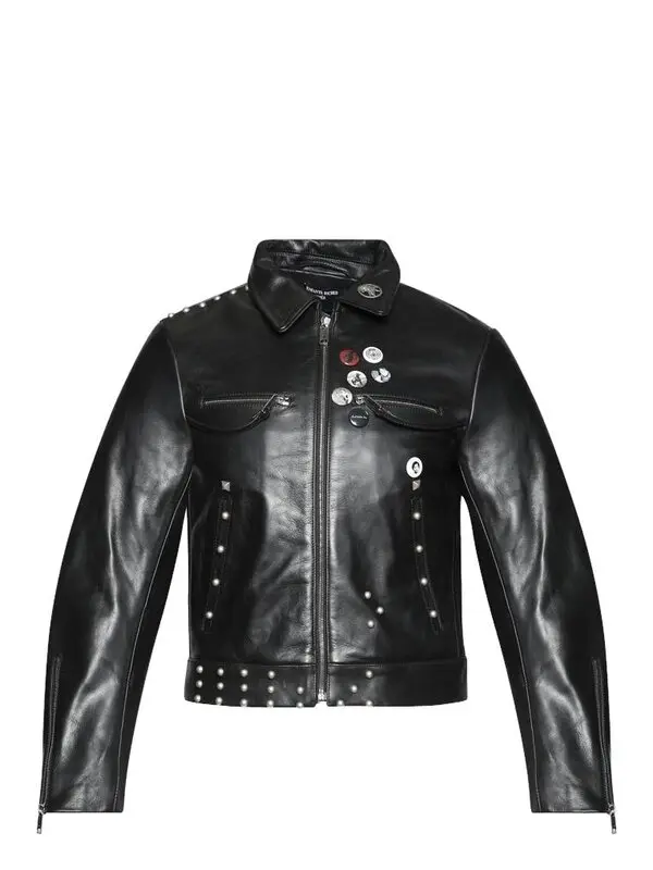 Enfants Riches Déprimés Sid Studded Leather Jacket - Black