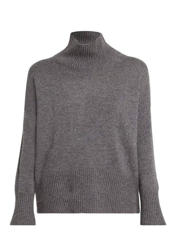 LISA YANG Heidi Turtleneck Cashmere Sweater - Graphite