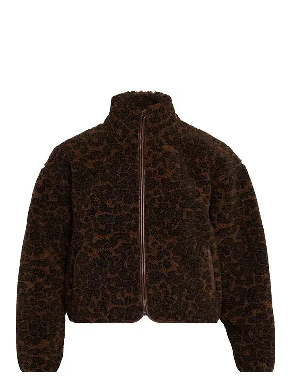 Rag & Bone Sun Cheetah Sherpa Jacket - Leopard