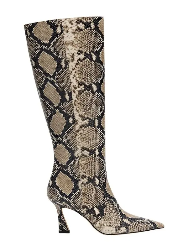 STUART WEITZMAN Printed Leather Knee-high Boots - Snake