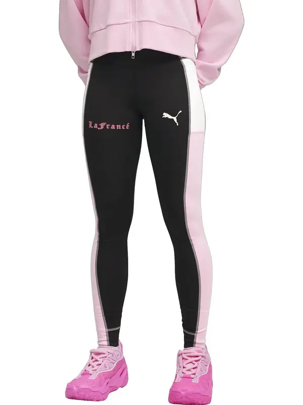 PUMA Lafrancã© Pink Heem Basketball Leggings - Black