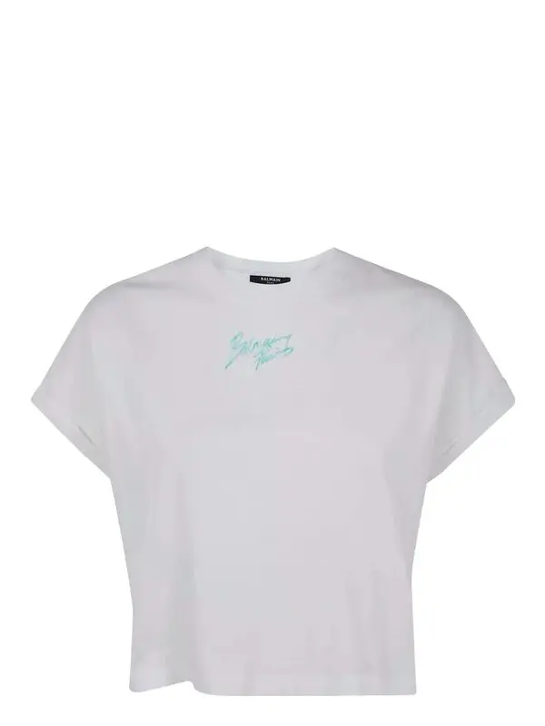 Balmain Logo-print T-shirt - White