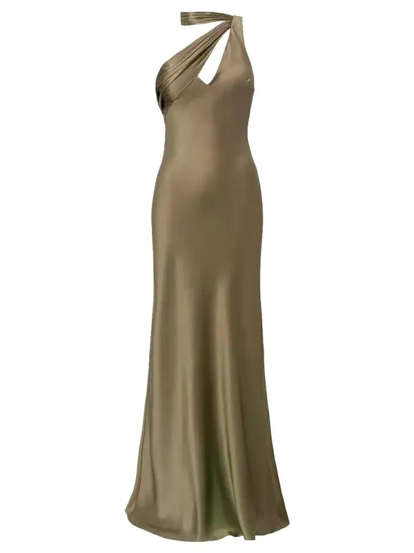 IL VOLO Vionne Halterneck Maxi Dress - Neutrals
