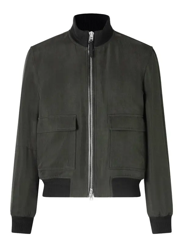 TOM FORD Gabardine Bomber Jacket - Green