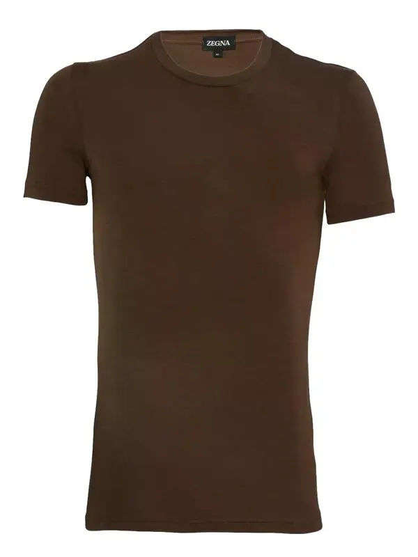 Zegna Crew-neck T-shirt - Brown