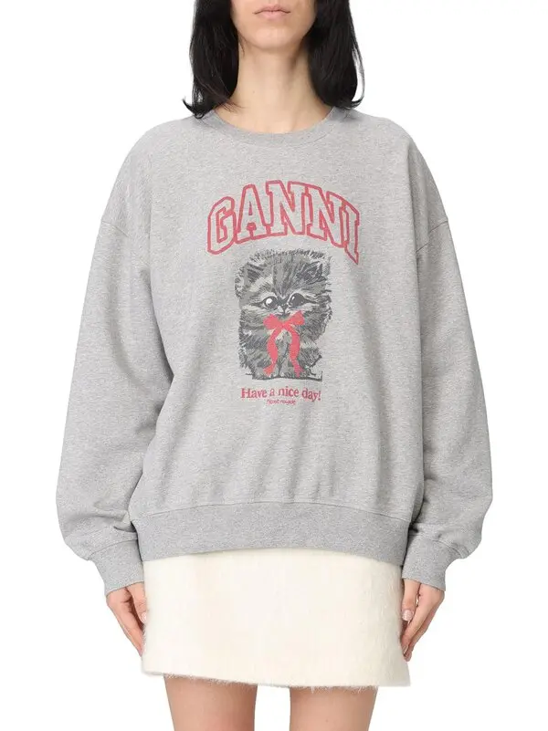 GANNI Sweatshirt - Grey
