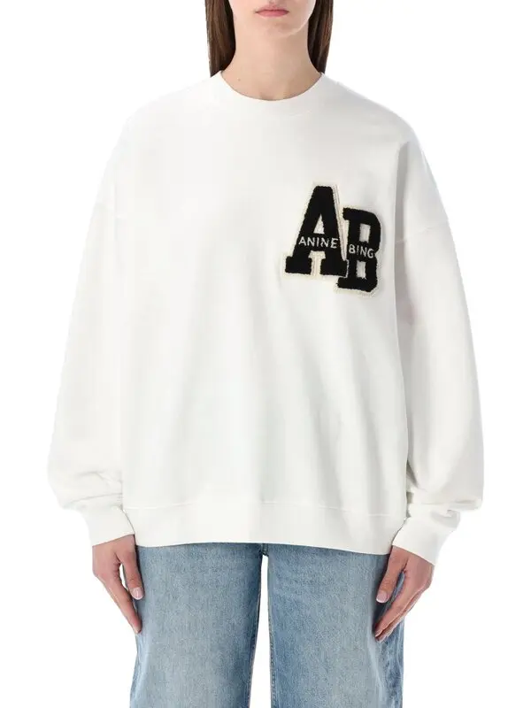 ANINE BING Crewneck Sweatshirt - Beige