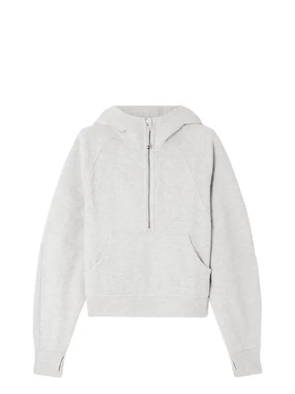 Lululemon Scuba Oversized Cotton-blend Jersey Hoodie - Gray