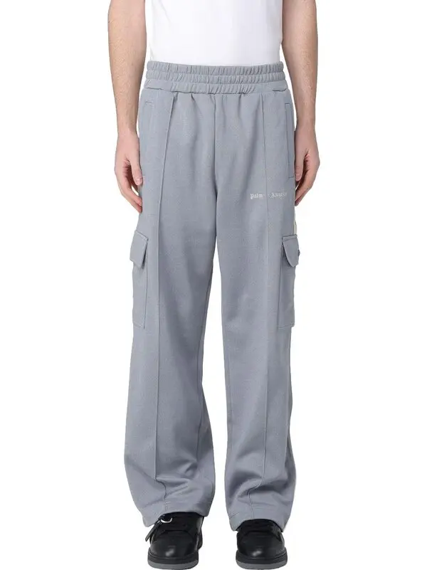 Palm Angels Wide Leg Trousers - Grey