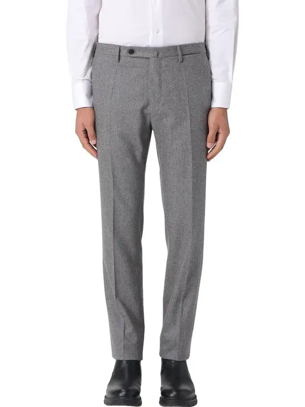 Incotex Trousers Flat Front - Charcoal