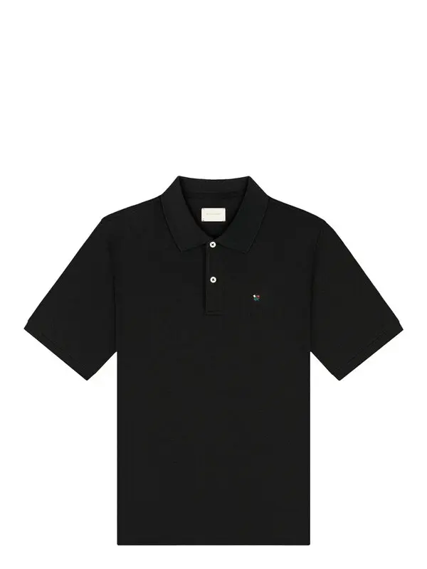 Aimé Leon Dore Crest Piqué Polo - Black